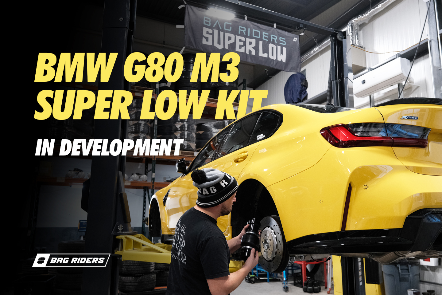 BMW G80 M3 Super Low Air Suspension - In Development | Bag Riders