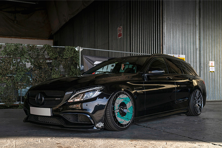 Bagged Mercedes Benz
