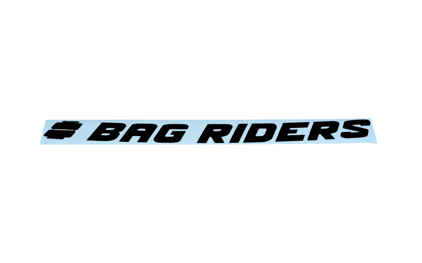 Curved Windshield Banner (Black) | Bag Riders