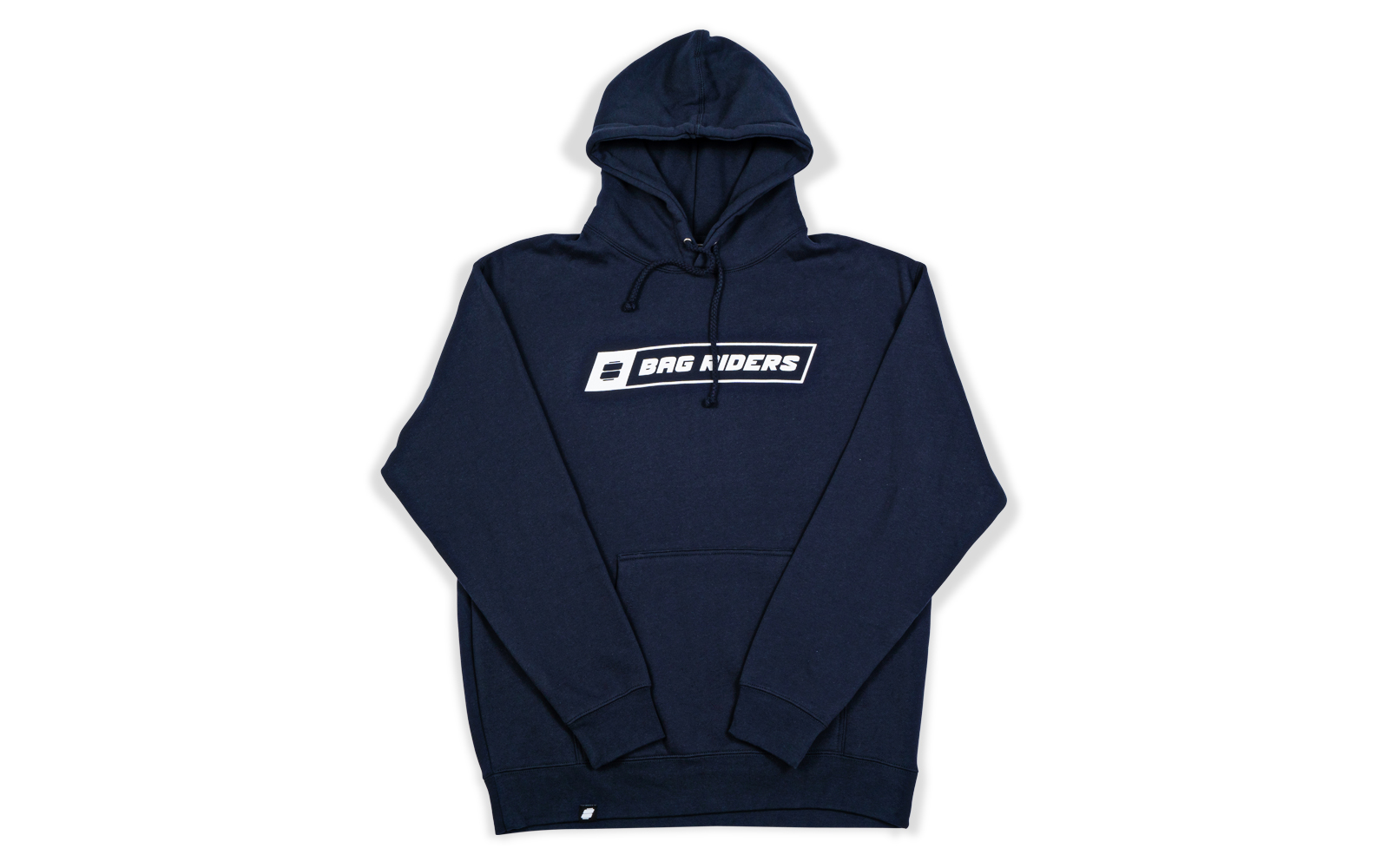 Navy Blue Logo Hoodie | Bag Riders