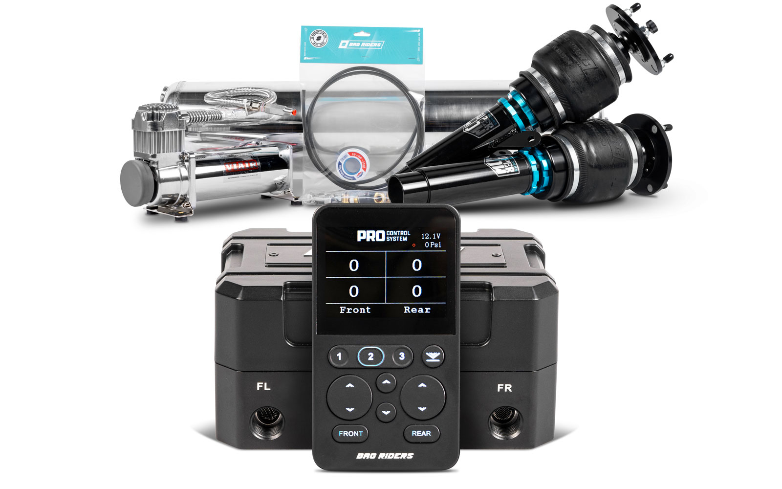 Bag Riders PRO Pre-Configured Air Ride Kit - Acura TL 3rd Gen | Bag Riders