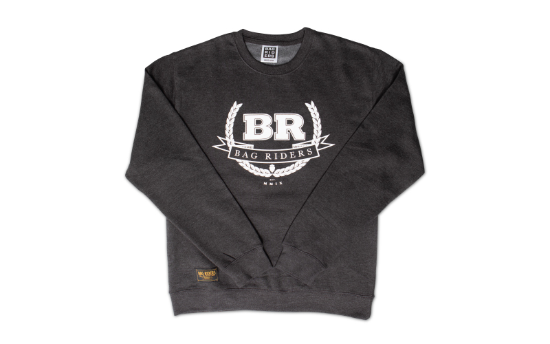 Bag Riders Charcoal Crest Crew Neck | Bag Riders