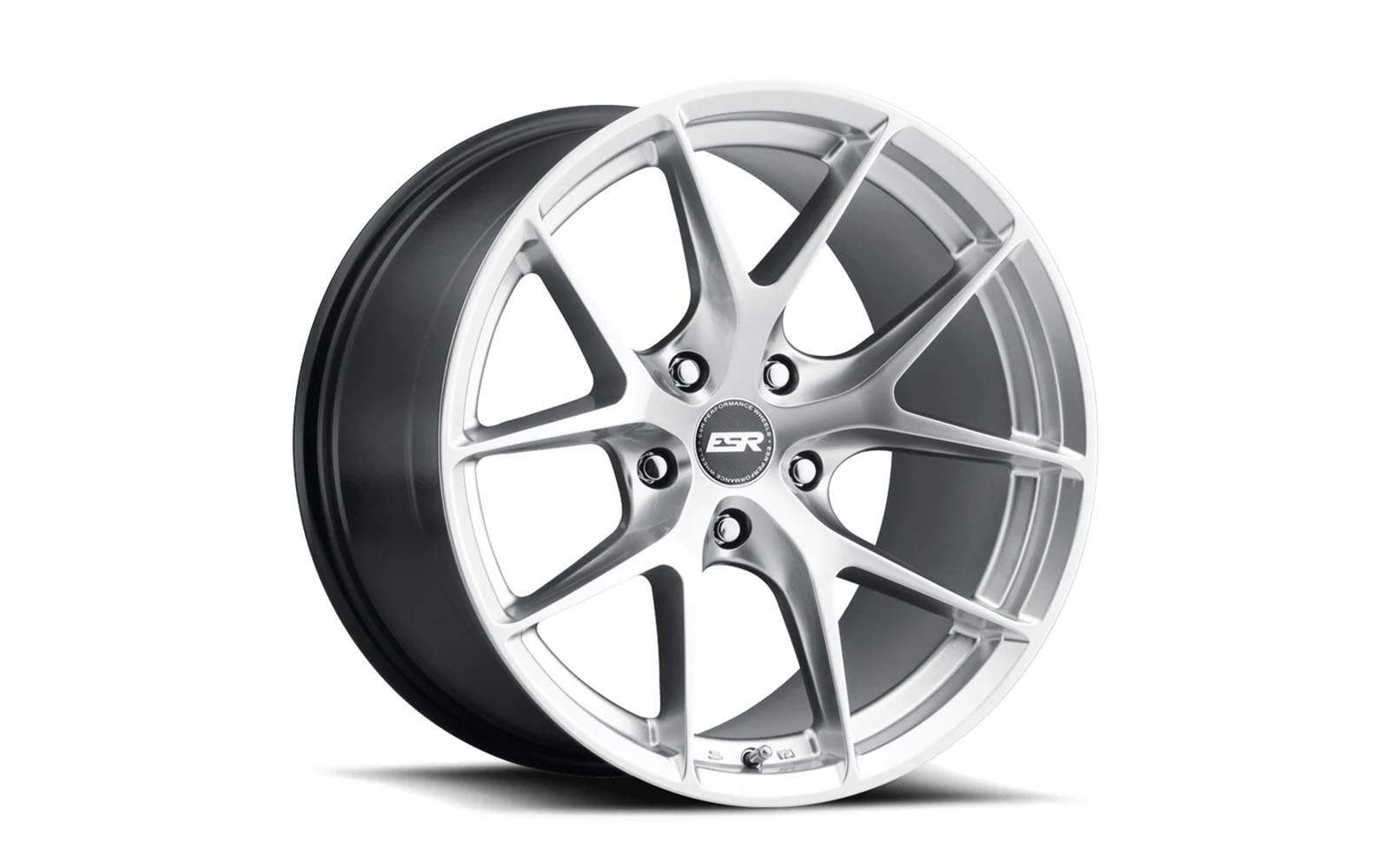 ESR RF2 Hyper Silver 18x10 +25 5x114.3 Cast Wheel | Bag Riders
