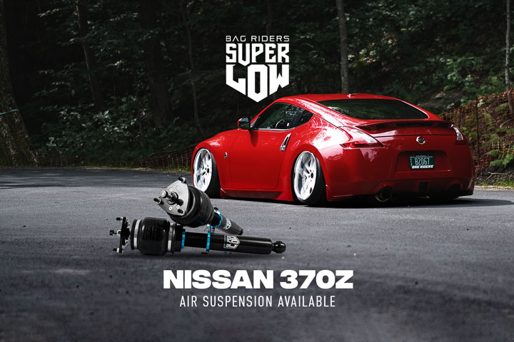 Nissan 370Z Super Low Air Ride Kit Available Now! | Bag Riders