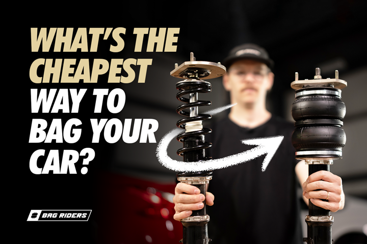 Cheapest way to bag your car - Coilover conversion kits | Bag Riders